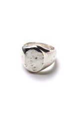 OLD JOE STATE HOUSE (OVAL SIGNET RING / HAMMERED) (SILVER/WHITE FINISH) OJ-AC02 公式通販