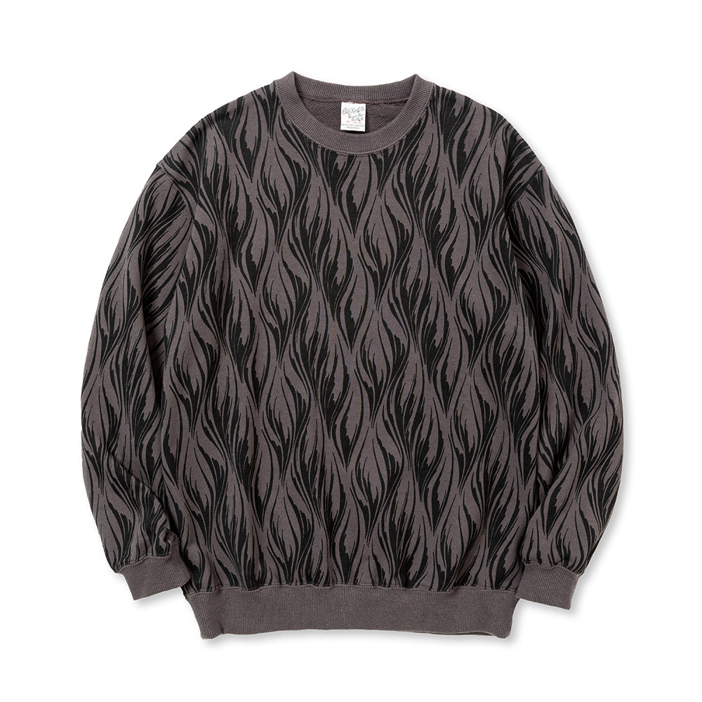 CALEE FEATER PATTERN CREW NECK SW (CHARCOAL) CL-23AW018 公式通販