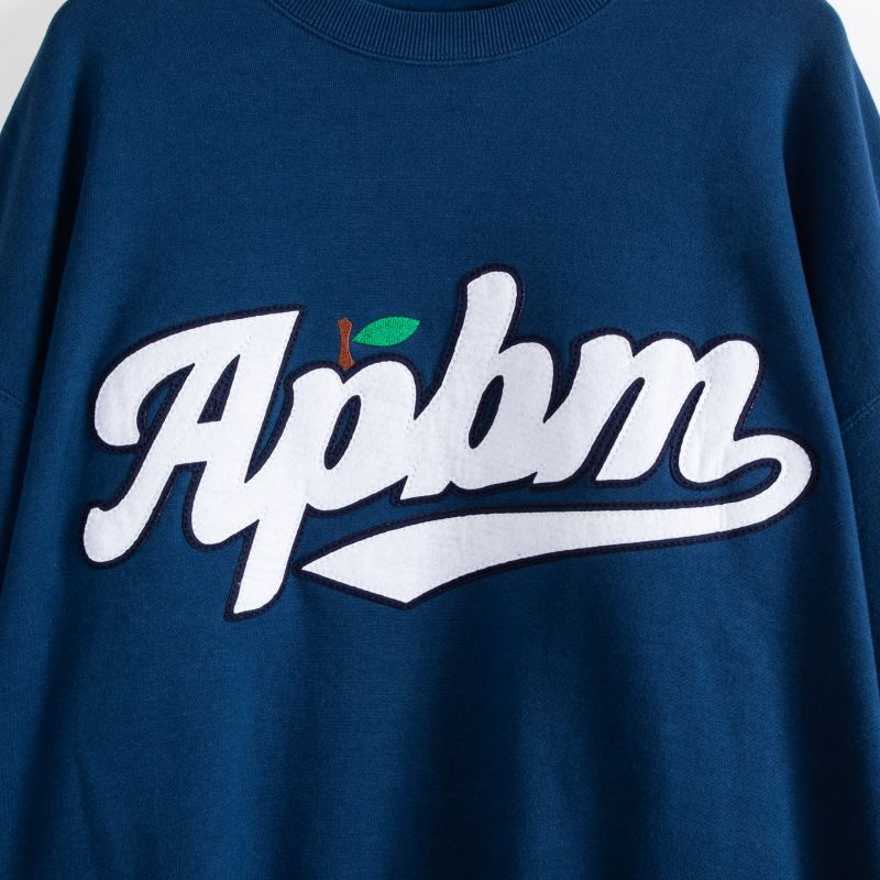 APPLEBUM "APBM" Big Crew Sweat (Blue) 2320401 公式通販
